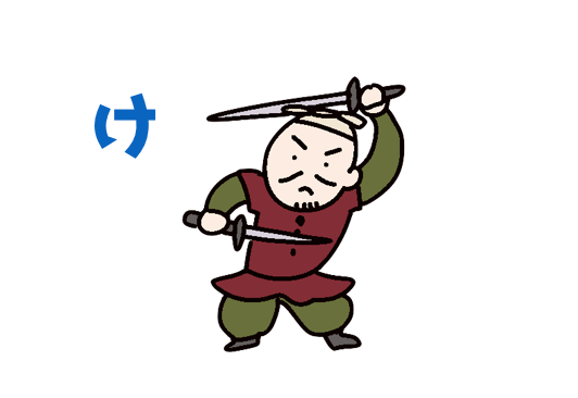 「け」で始まる四字熟語のフリー素材イラスト集 – 四字熟語のイラスト素材